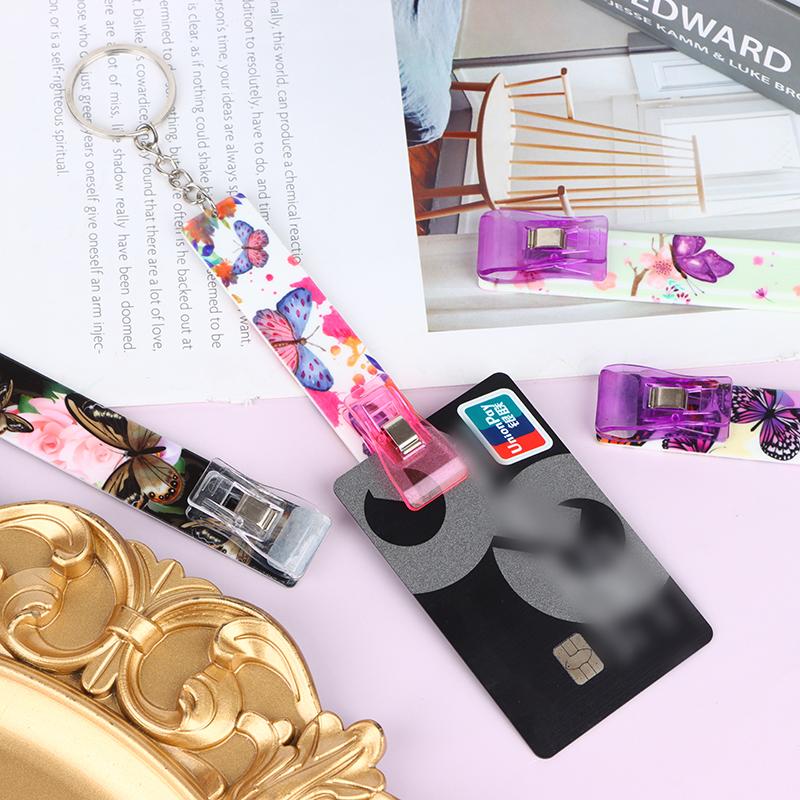 Debit Credit Card Grabber Keychain Ball Card Grabber Plastic Clip For ...
