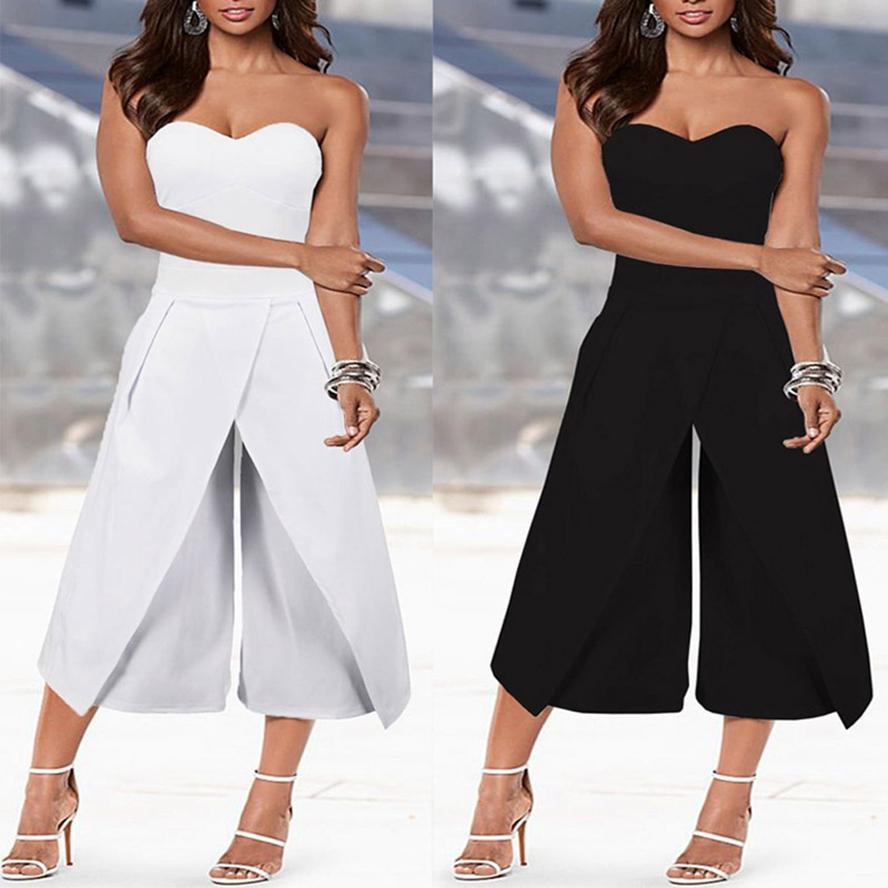 Buy Women Fashion Summer Strapless Playsuit Bodycon Plus Size Party ...