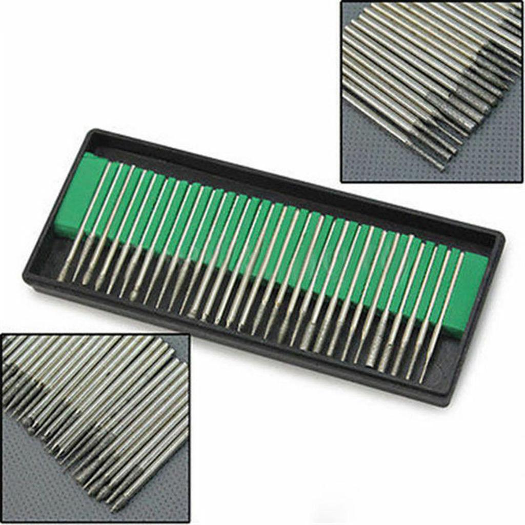 Cheap 30PC Diamond Burr Needle Bits Drill Kit Engraving Carving Dermal ...