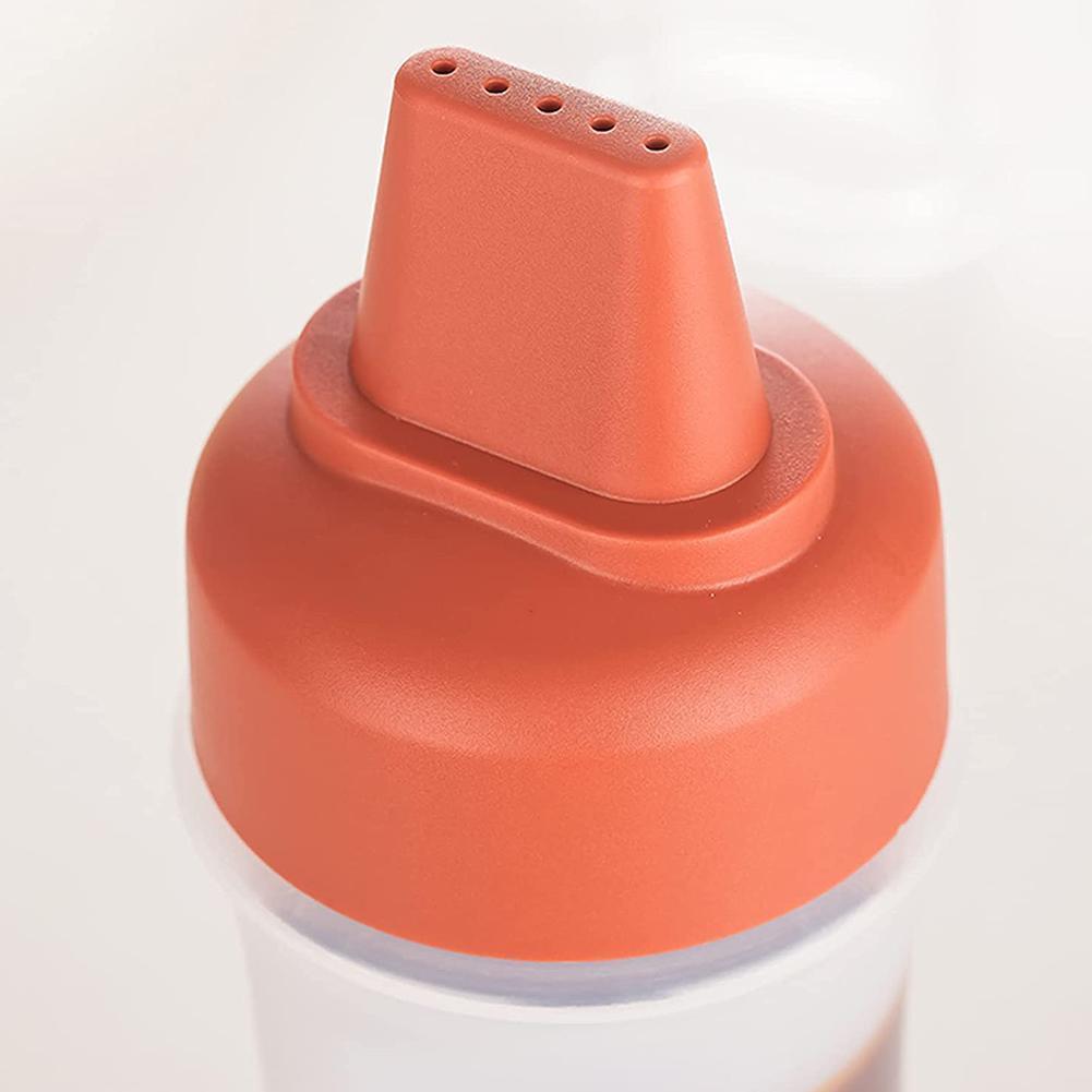 350ml Measurable Condiment Squeeze Bottle [5 Hole Design] Cap Scale ...