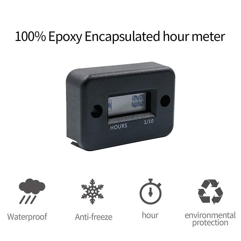 Niversal Waterproof Digital Hour Counter Engine Gauge Hour Meter For ...