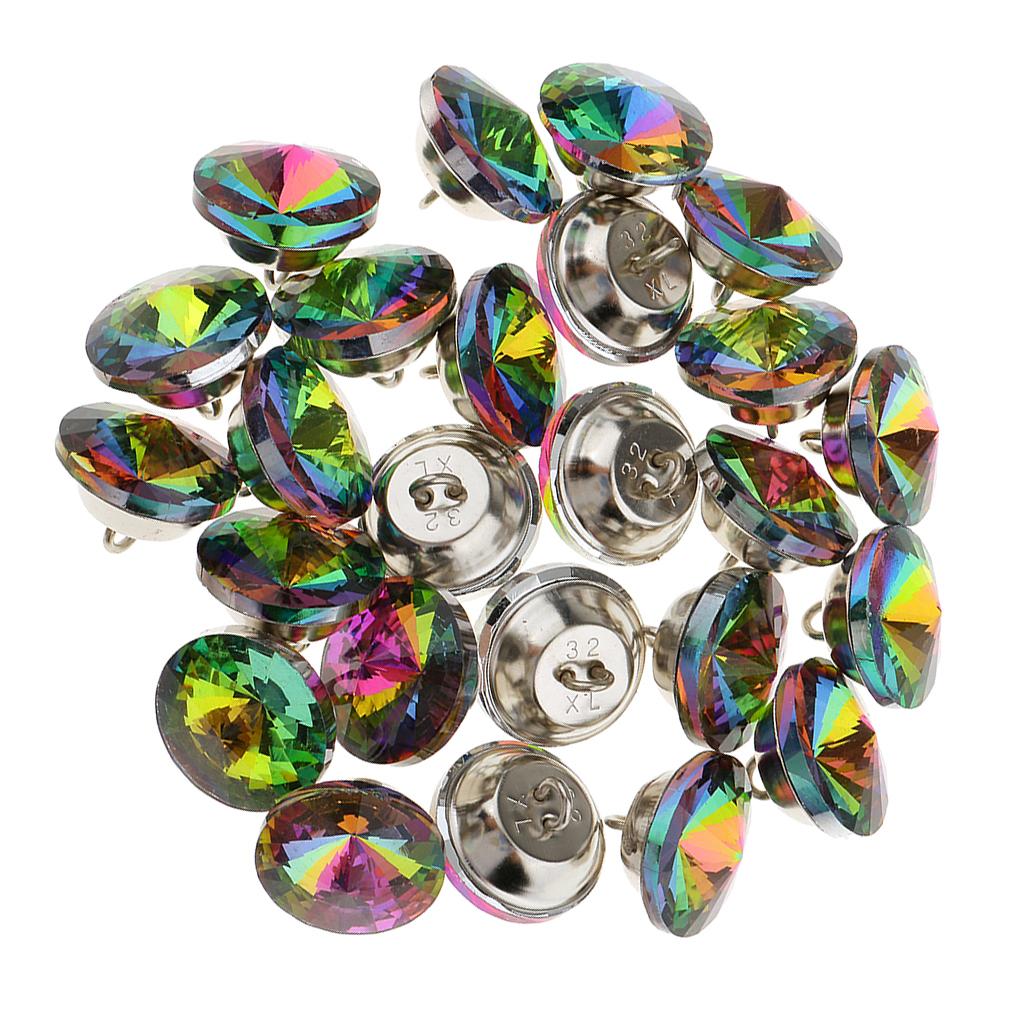 Cheap 25 Piece Colorful Crystal Button for Sofa Headboard Upholstery ...