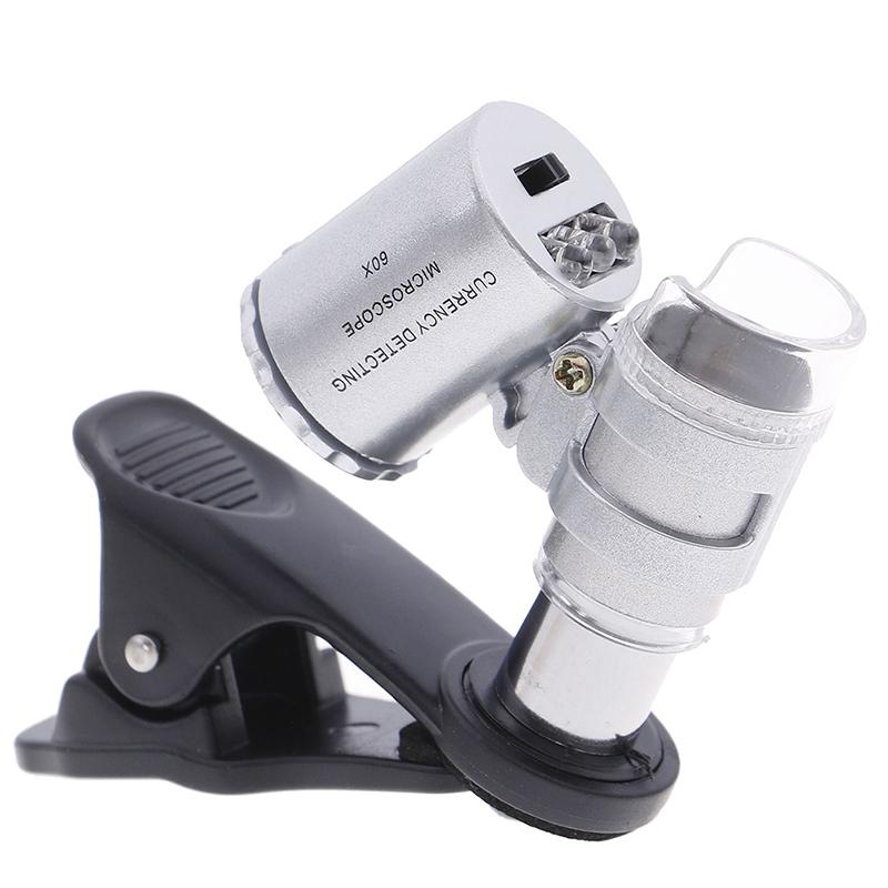 Buy 60X Optical Microscope Mobile Phone Led Lens Jeweler Magnifier ...