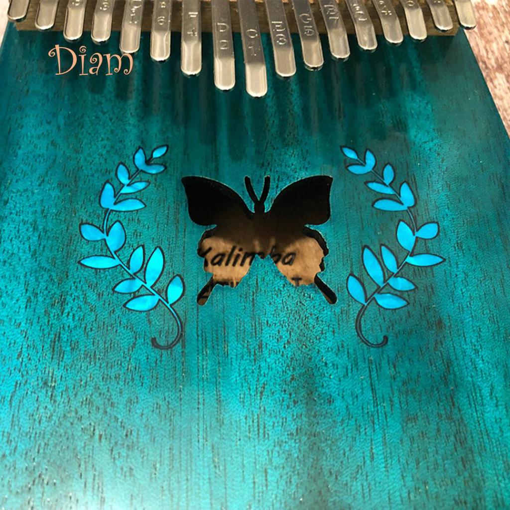 Buy K&J Kalimba Mbira Thumb Piano Butterfly Wooden Musical Instrument ...