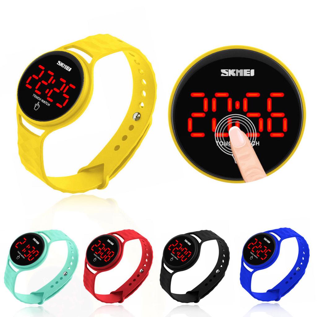 Fashion LED Digital Sport Waterproof Touch screen Children Wrist Watch ...