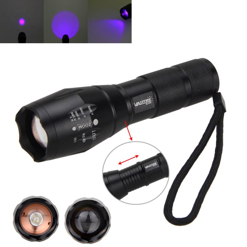 Buy UV Ultra Led Hunting Light Tactical Violet Purple Blacklight 395nm ...