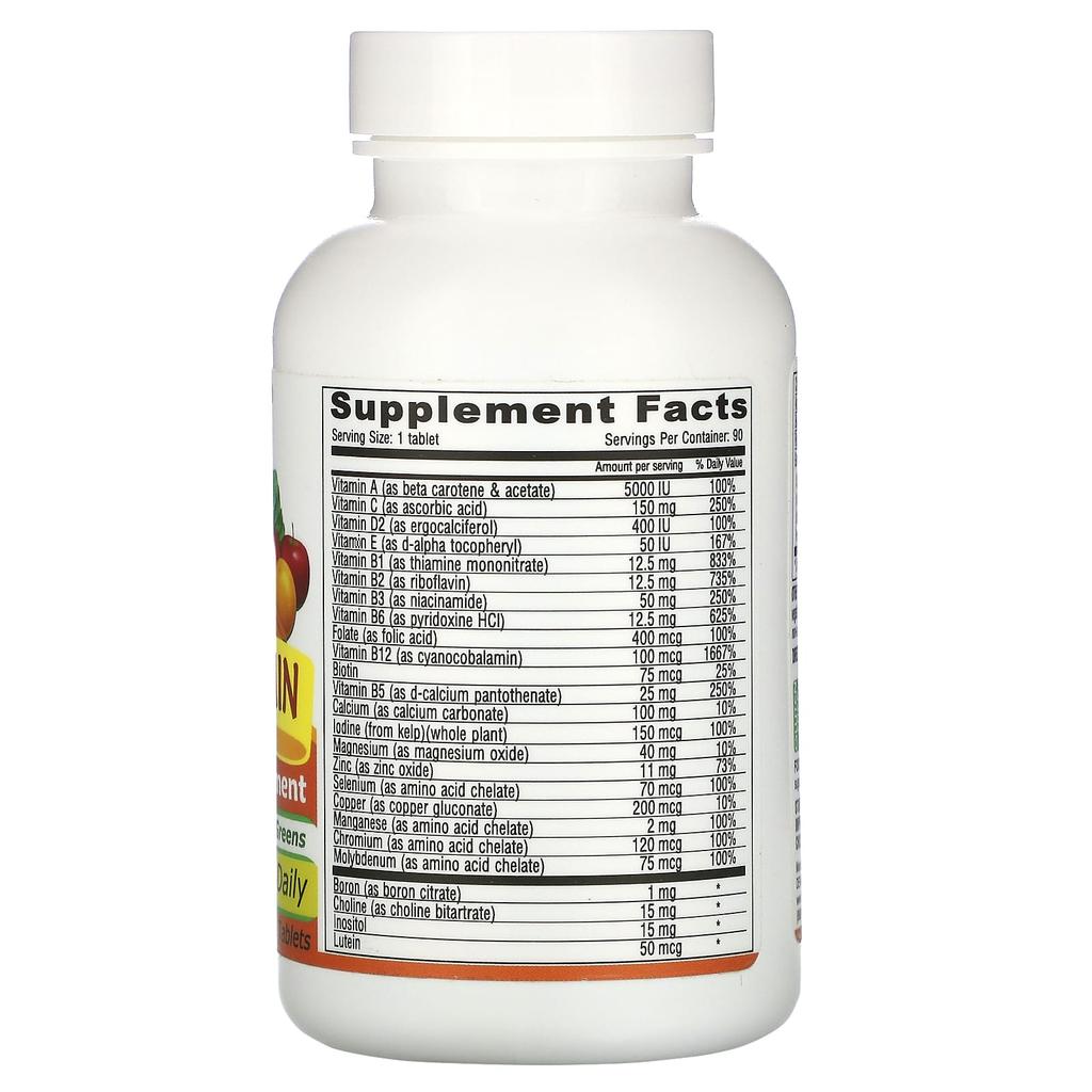 Buy Deva, Vegan Multivitamin & Mineral Supplement with Greens, Iron ...