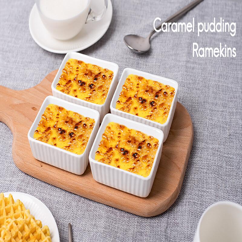 Cheap 1 Pcs Porcelain Ramekins 4 oz Oven Safe - Square Ramekin for ...
