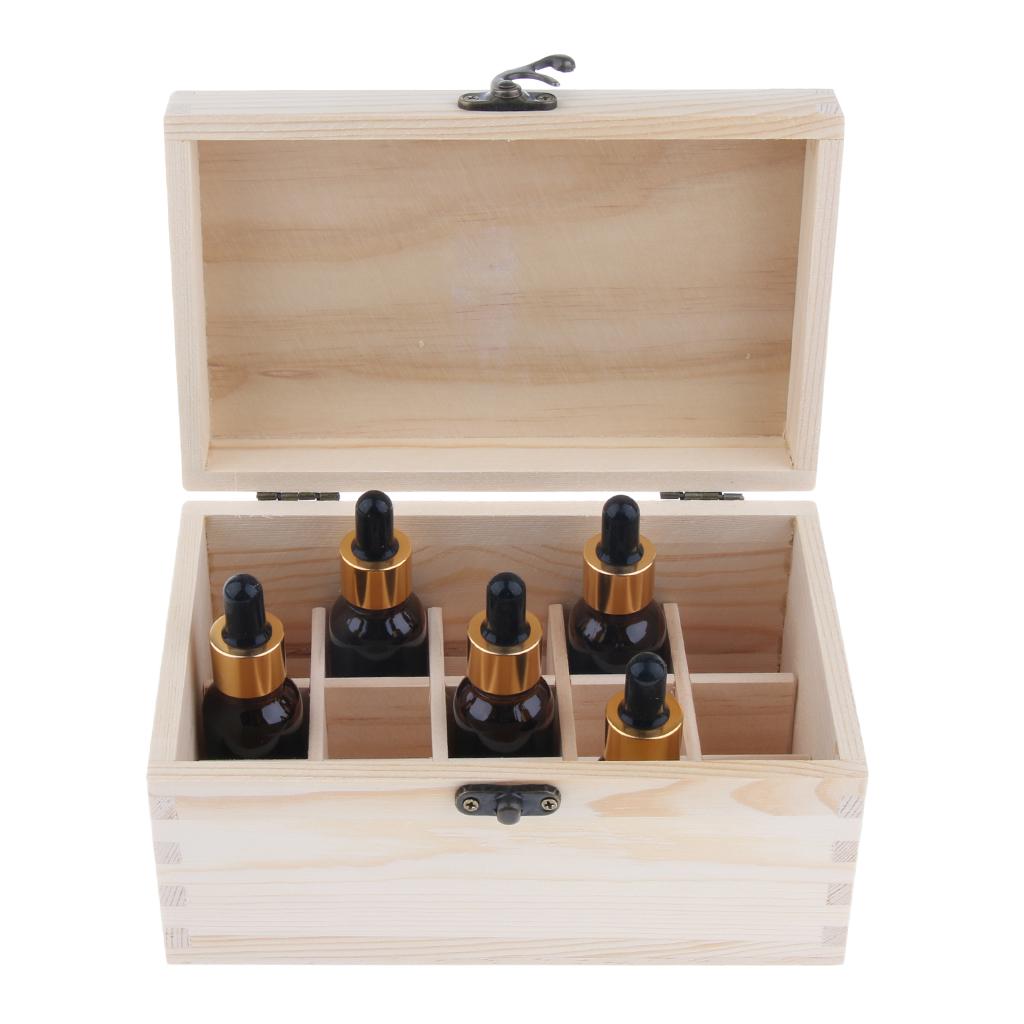 Buy Natural Wood 20ml Essential Oils Storage Box Display Carry Case ...