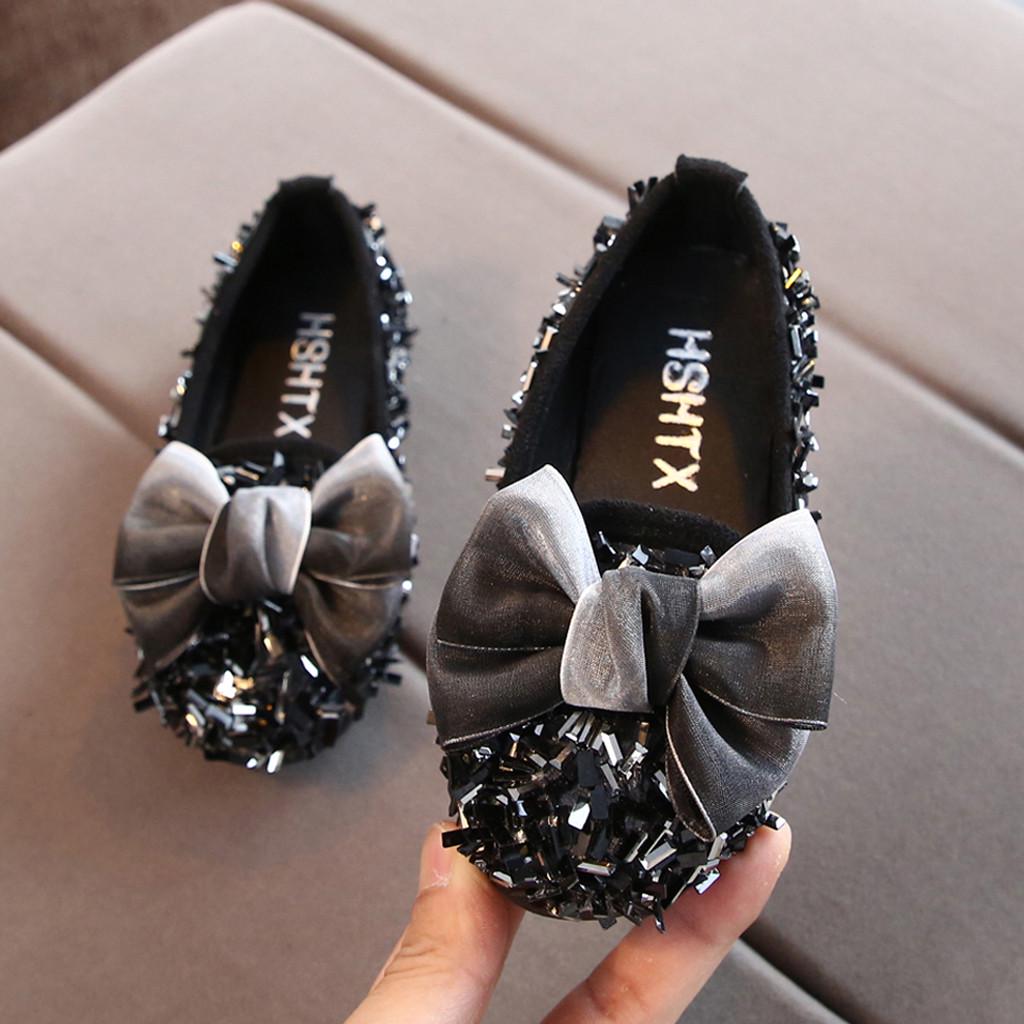 Buy Toddler Infant Kids Baby Girls Bow Crystal Bling Casual Princess ...