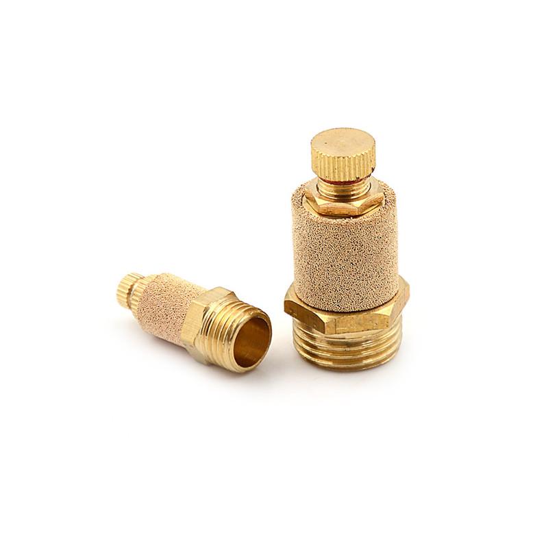 Buy Pneumatic Brass Flow Control Silencer Air Exhaust Muffler Fitting ...