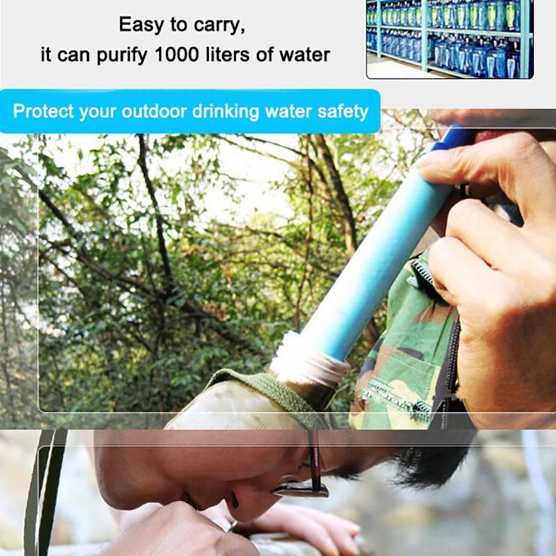 Buy Military 9999% Water Filter Purification Emergency Gear Straw ...