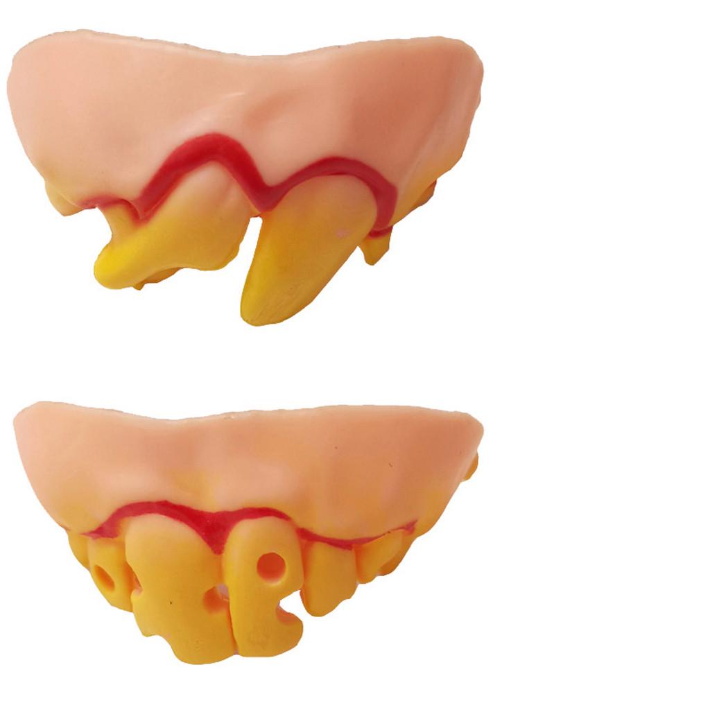 Buy [EC] Halloween 10 Pcs Ugly Fake Teeth Costume Party Funny Gag Gift ...