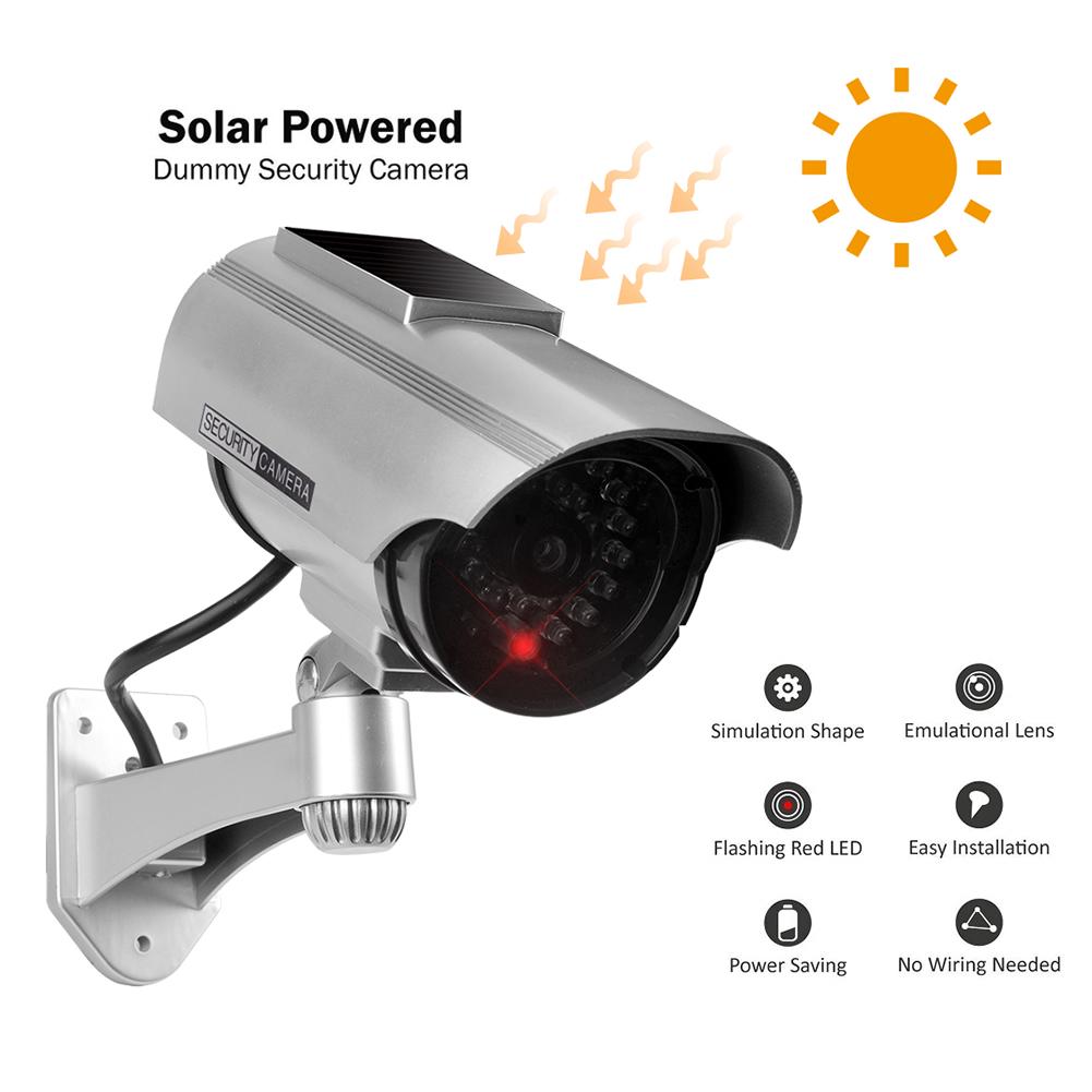 Cheap Fake Dummy Camera Waterproof Outdoor Indoor Solar Security CCTV ...