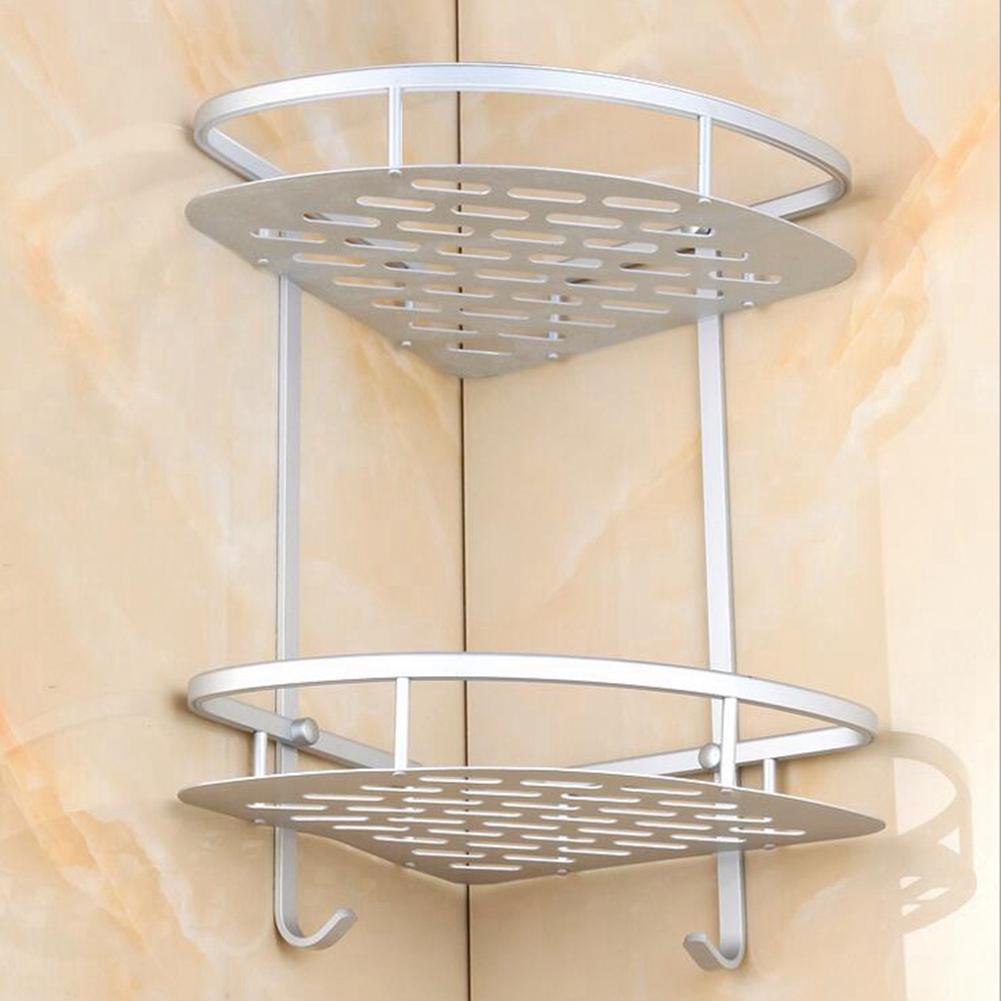 Triangular Shower Caddy Shelf Bathroom Corner Bath Rack Storage Holder ...