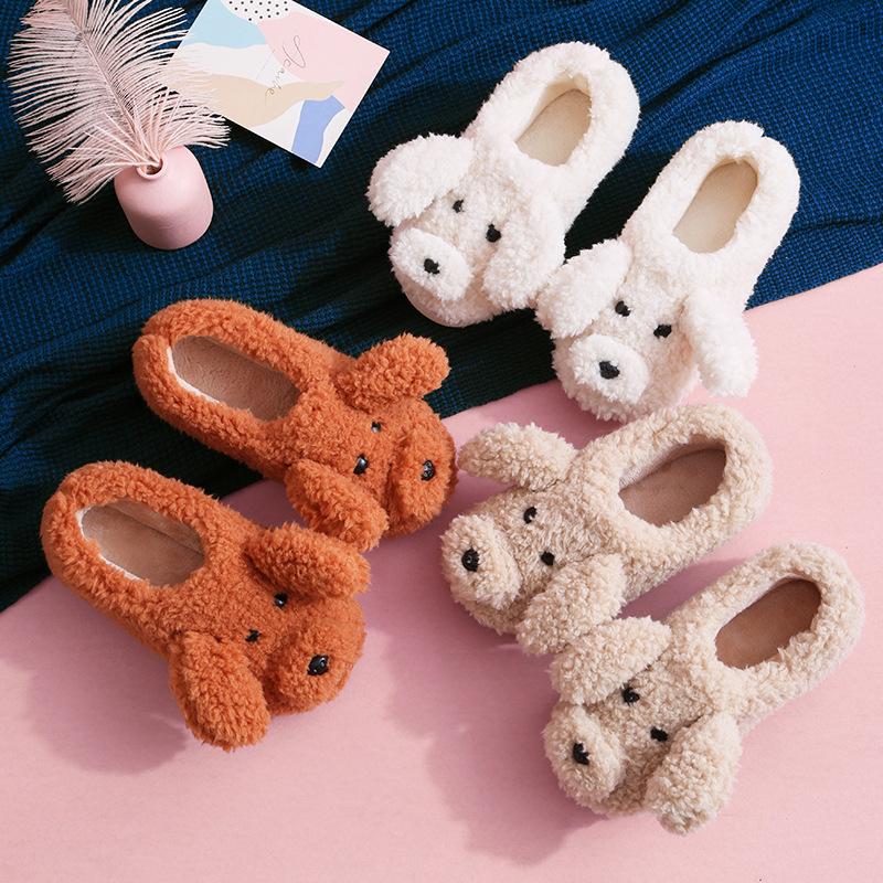 Buy Autumn and Winter Puppy Shape Round Head Solid Color Comfortable ...
