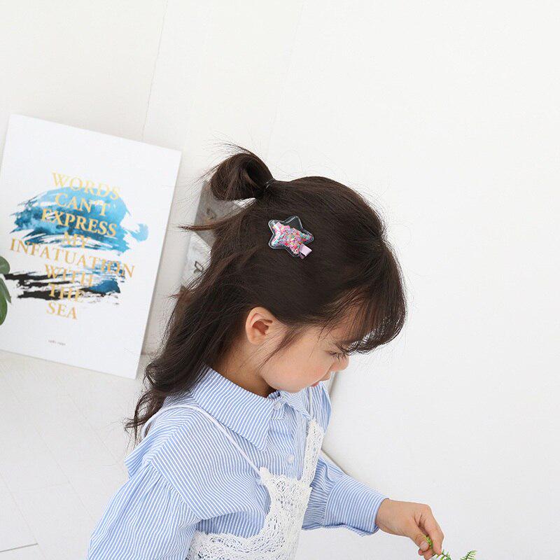 Buy Hair Pin Two Piece Baby Girls Fashion Sequins Quicksand Clip Set ...
