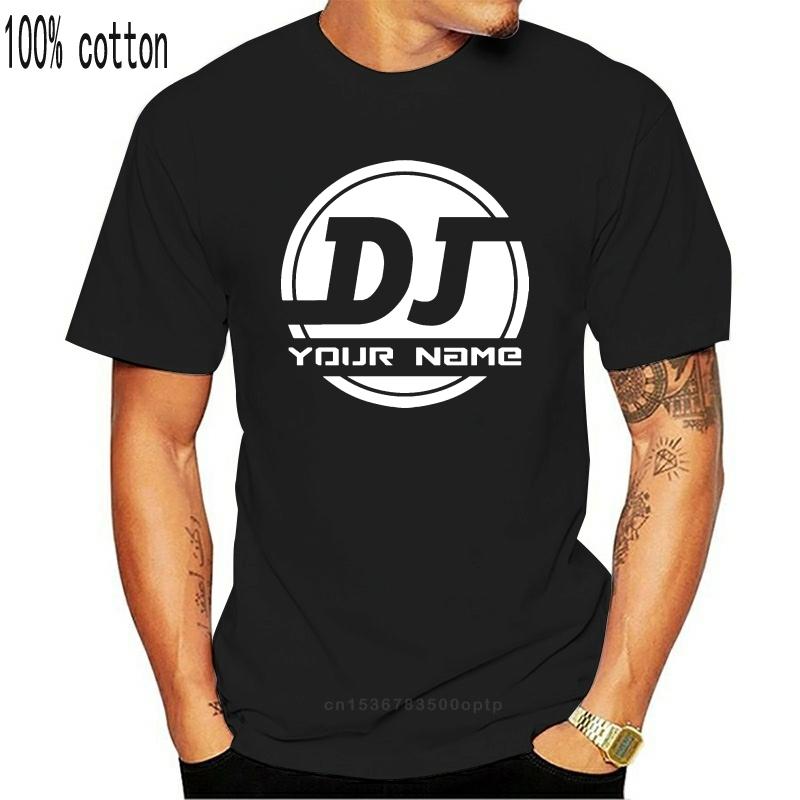 Buy Summer New Print Man Cotton Fashion Personalised Dj Logo Add Your ...