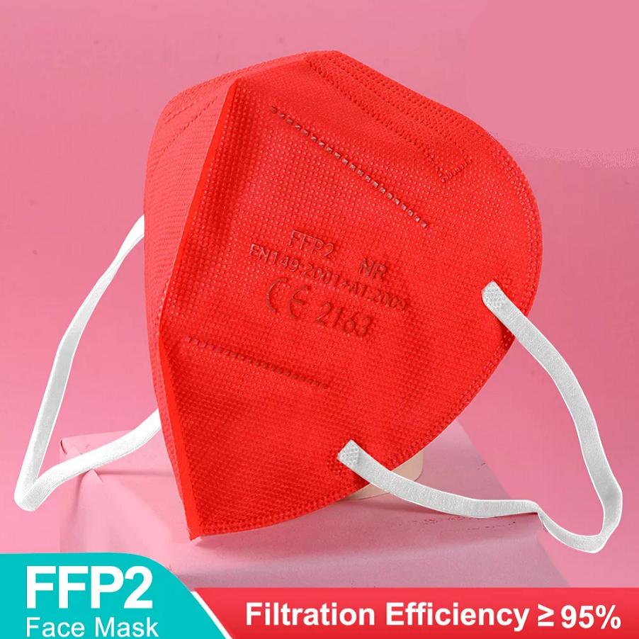 Buy 5 Layer CE KN95 FPP2 Approved hygienic Protective Mouth Face ...