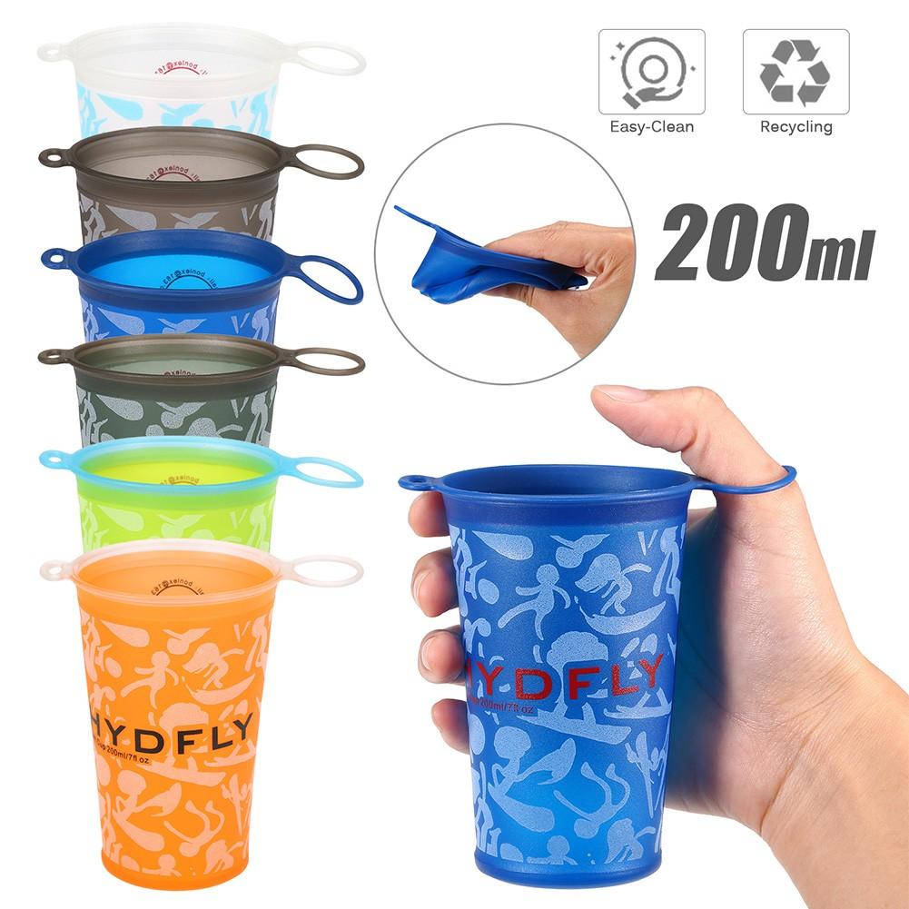 200ml TPU Foldable Soft Water Cup Outdoor Portable Collapsible Bottle ...