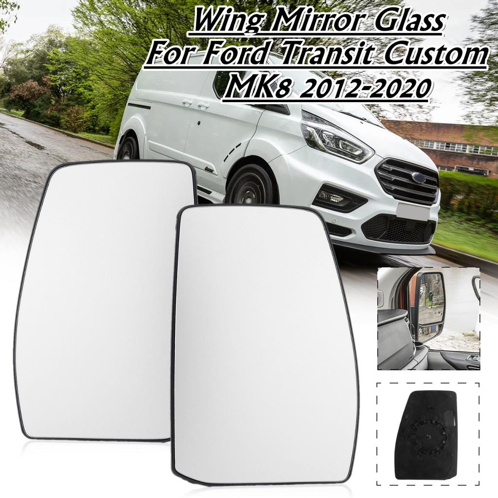 1/2 Pcs Rearview Wing Mirror Glass For Ford Transit Custom MK8 2012 ...