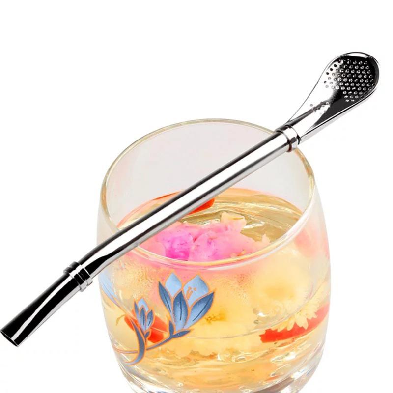 Buy Stainless Steel Drinking Straw Filter Handmade Washable Practical ...