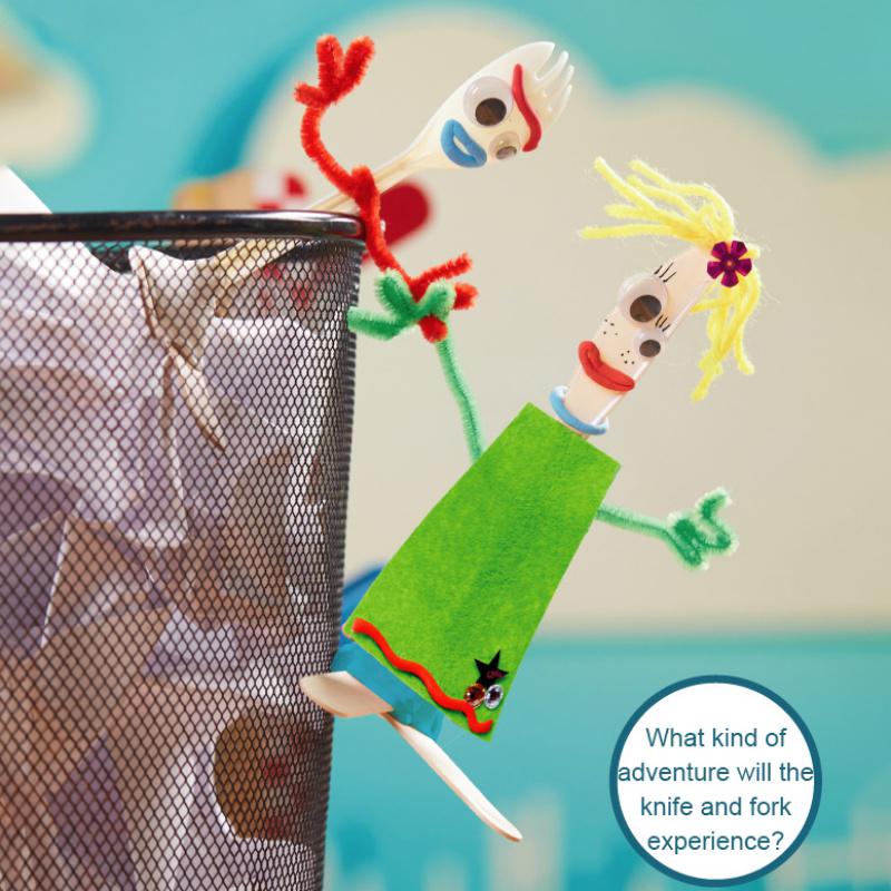 Buy Forky Plush Forky Interactive Figure DIY Doll Craft Educational ...