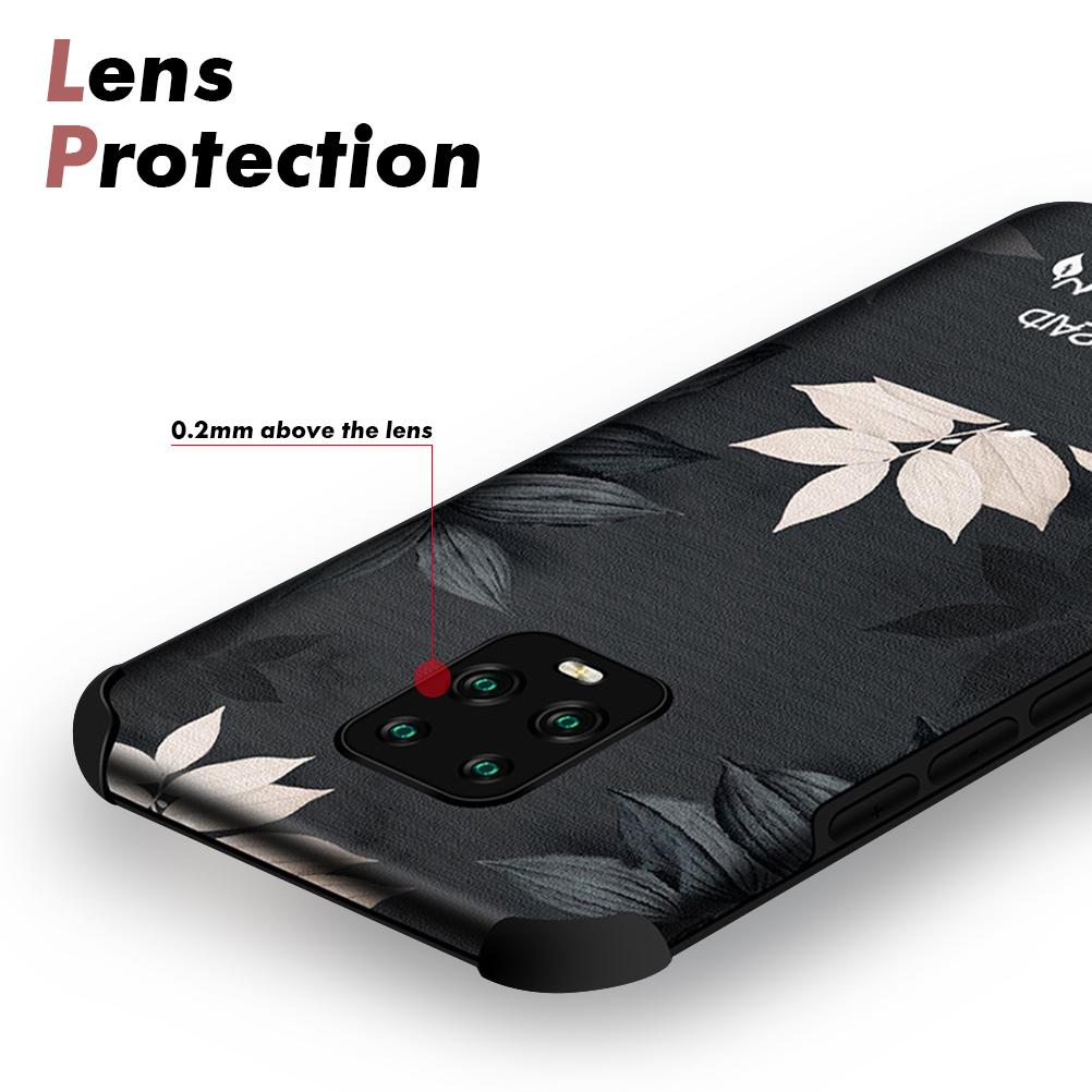 Buy Redmi Note 9S Case, Ultra-thin Flowers Pattern Matte Soft Silicone ...