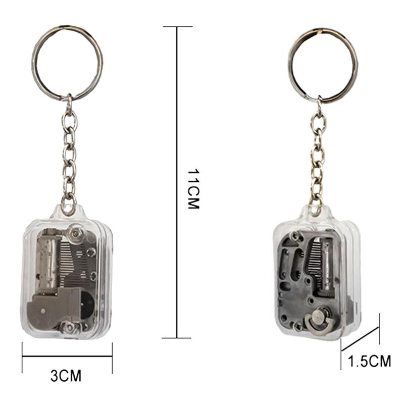 Cheap Creative Mini Music Square Keychain Pendant Personalized Music ...