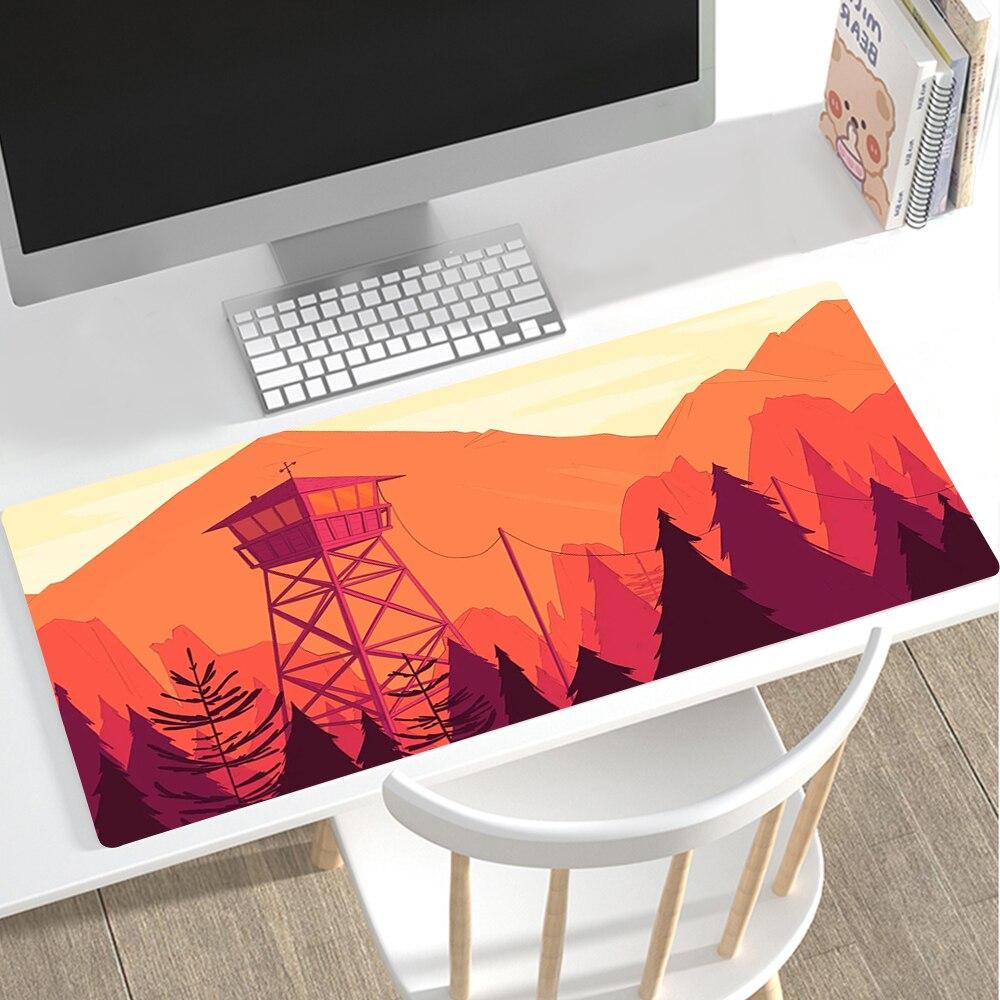 Buy Deep Forest Firewatch Mousepad Kawaii Computer Gaming Accessories ...