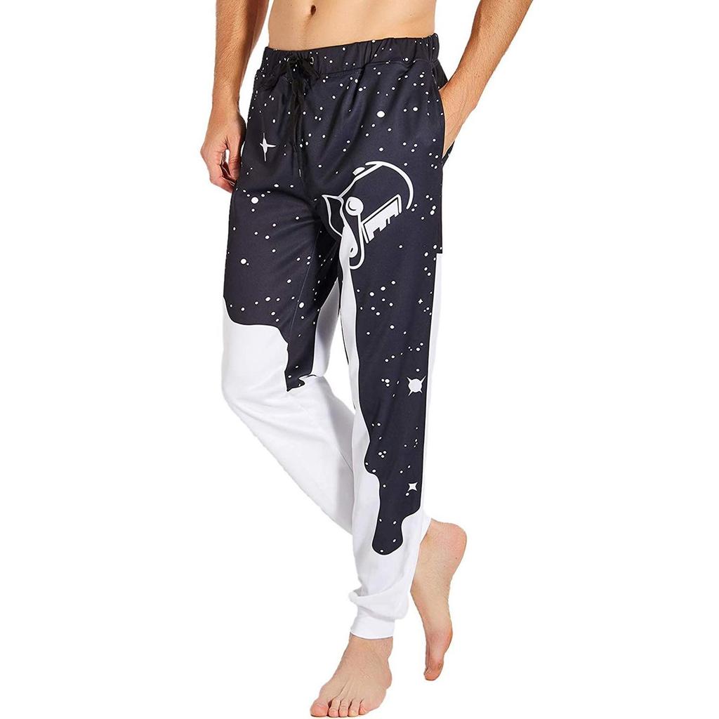 Buy Men's Fitness Running pants Athletic Casual Printed Bloomers ...