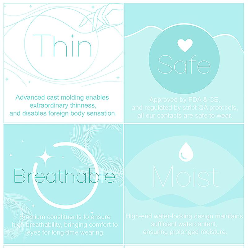 Buy FreshGo Color Lens 1 Pair Yearly Colored Contact Lenses for Eyes ...