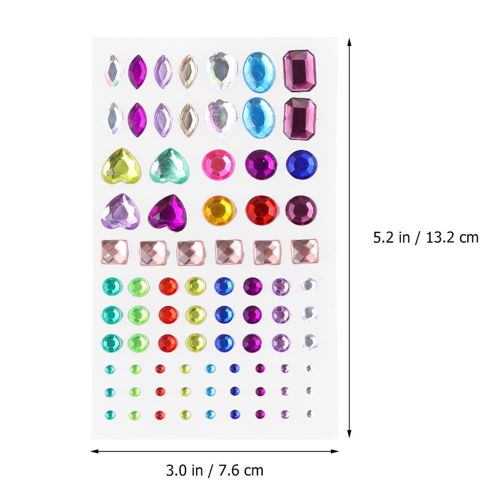 Buy 10 Sheets Acrylic Stickers Acrylic Rhinestone Sticker for Bag at ...