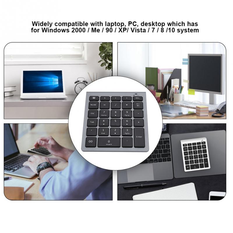 Buy 28 Keys 2.4G Mini Numpad Wireless Numeric Keypad Small Keyboard at ...