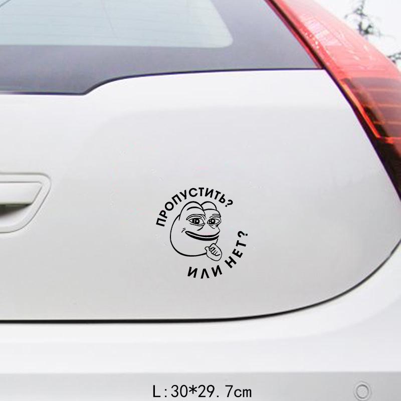 Buy Metvi Funny Car Stickers Frog Cartoon Vinyl Sticker For Auto Decor ...