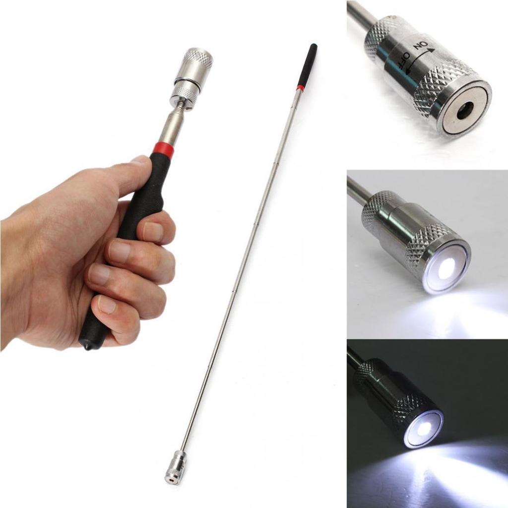 Buy 1Pcs Pick Up Mini Magnetic Nuts Bolts Led Magnet Telescopic Picking ...
