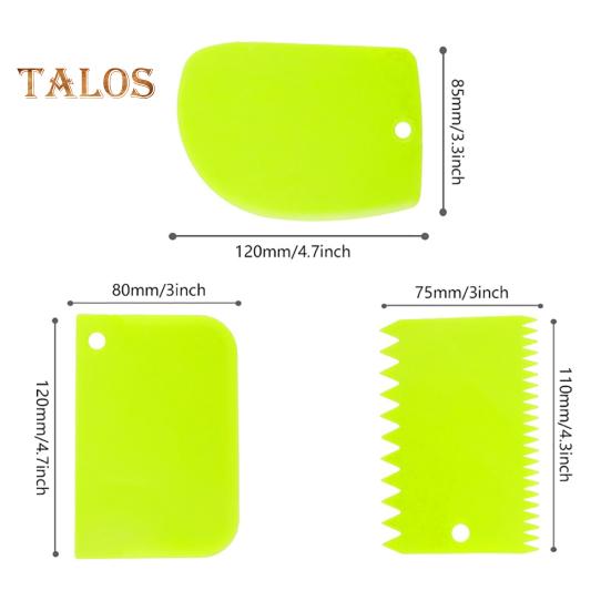 CO&LO Household Product 3Pcs Pastry Dough Bread Slicer Fondant Spatula ...