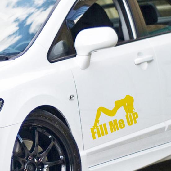 Buy Fill Me Up Sexy Woman Car Auto Trunk Body Bumper Window Decor ...