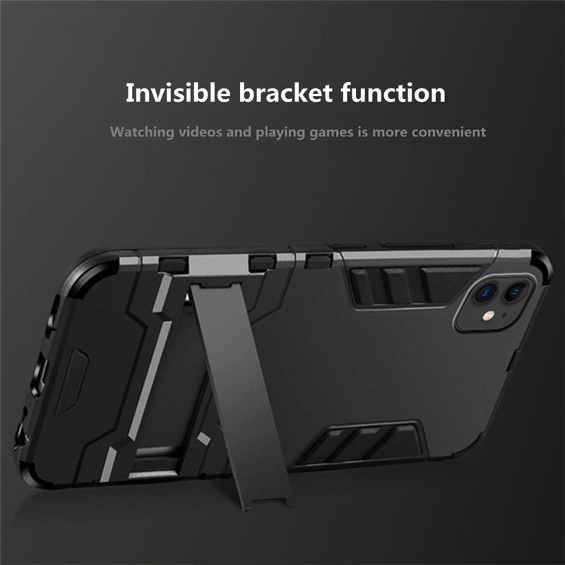 Shockproof Hybrid Armor Protective Case For iPhone 11 Stand Phone Cover ...