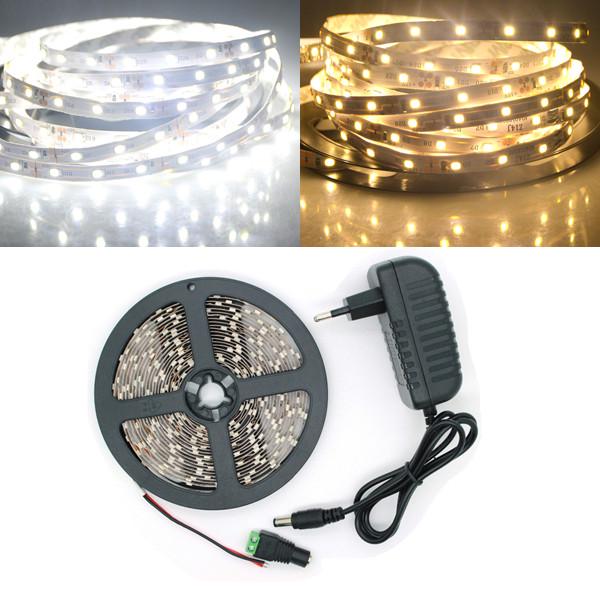 Buy 5M SMD 2835 300 LED White/Warm White LED Strip Flexible Light ...