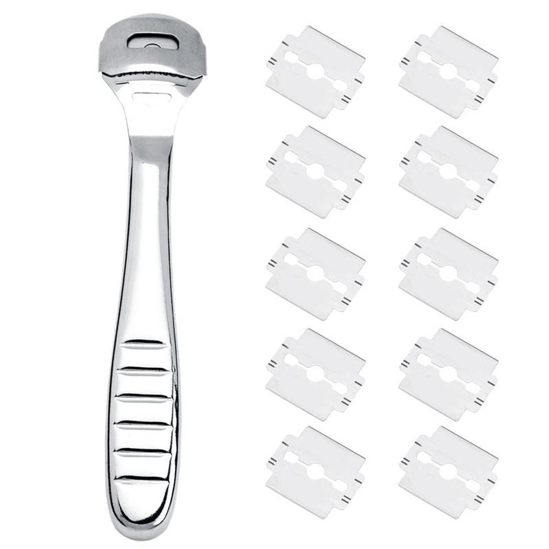 Buy Corn Cutter Callus and Hard Skin Remover Foot File Razor with 10 ...
