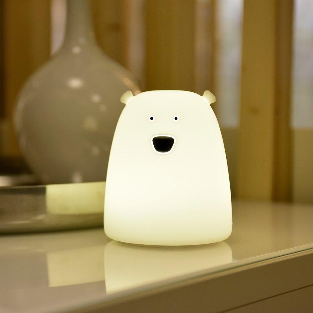 Cute Bear LED Night Light Decoracion Lampara De Noche Ddormitorio Baby ...