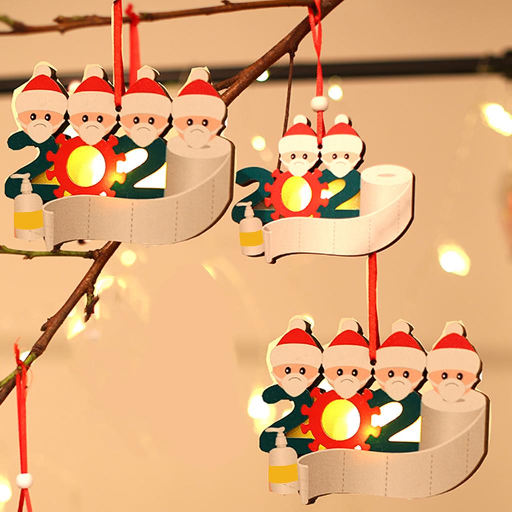 Satın alın Lively Festival Luminous LED Light Wooden Snowman Pattern ...