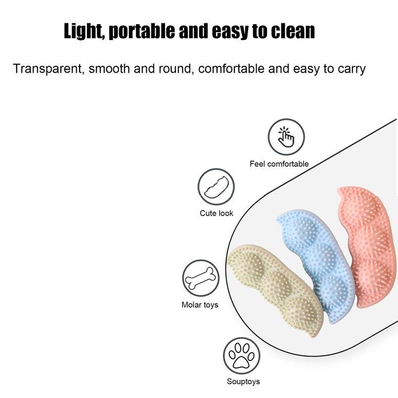 Buy BMS Pea Shape Dog Chew Toy TPR Chew Toy Pet Toys Molar Toys IQ ...