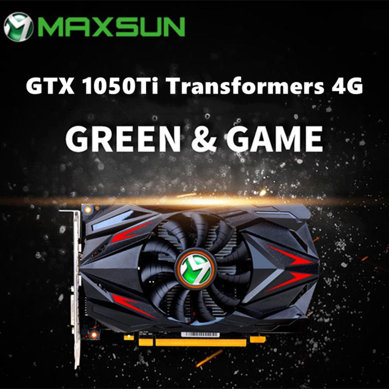 Cheap MAXSUN Graphics Card GTX1050TI Transformers 4GB GDDR5 128bit GPU ...