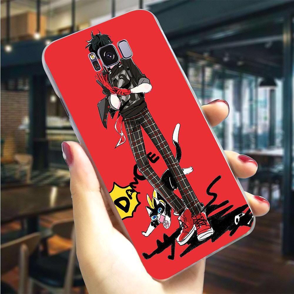 Buy Persona 5 P5 Phone Case For Galaxy S7 Edge Note 9 M10/M20/M30 Hard ...