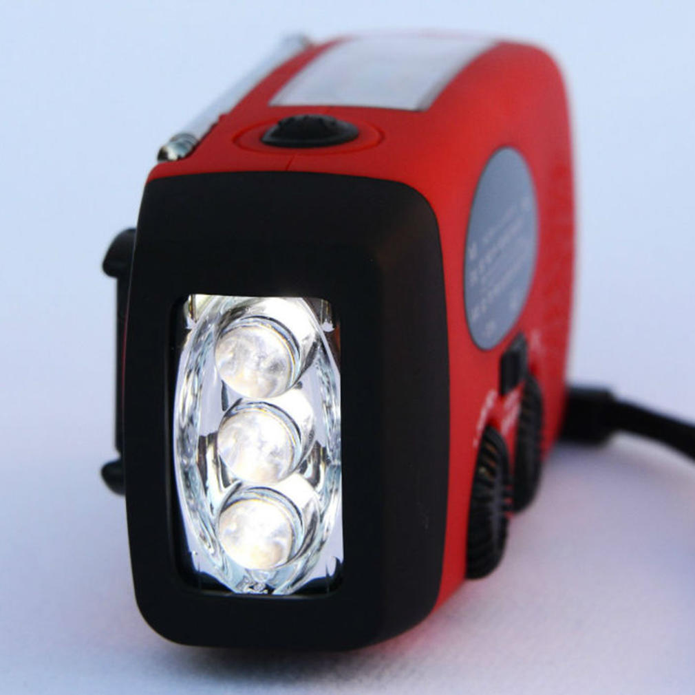 Buy Emergency Hand Crank Generator Solar AM/FM/WB Radio Flashlight ...