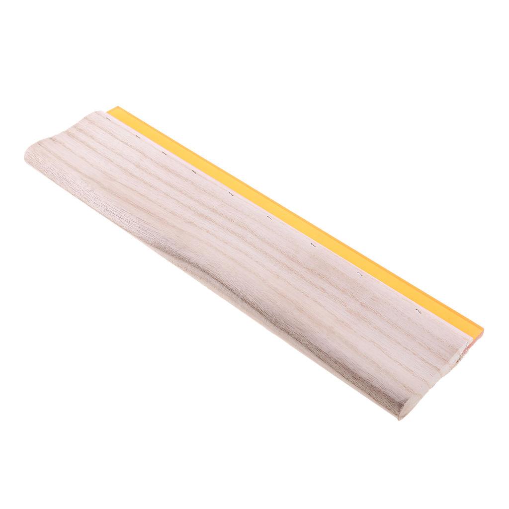 Buy Silk Screen Printing Squeegee Rubber Blade Wood Handle Ink Scraper ...
