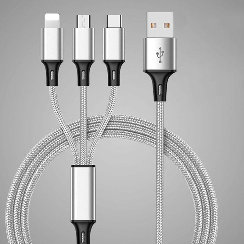 Buy Weave Micro Extension Charging Cables Three Connector Line Multi ...