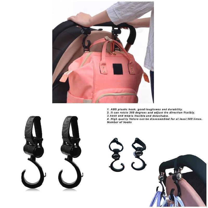 Buy Hooks Stroller Rotating 2 Pcs/Set Baby Plastic 360 Multifunction ...